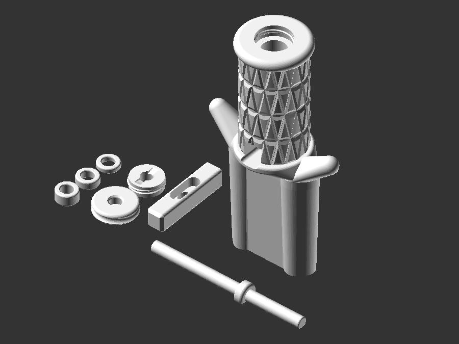 Spring loaded collapsible Sword by Jack | Download free STL model ...