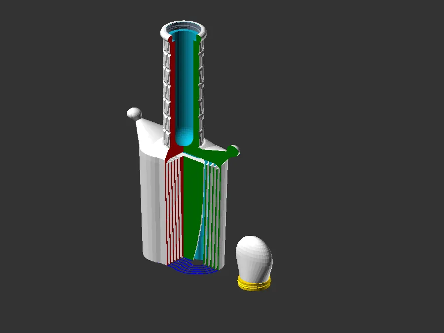 Spring loaded collapsible Sword by Jack | Download free STL model ...