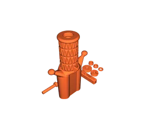 Spring loaded collapsible Sword by Jack | Download free STL model ...