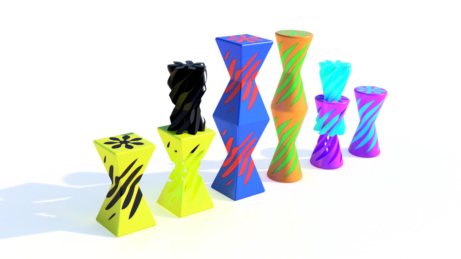 Impossible Passthrough Pyramid and Cone style hourglass (Dubbel Size ...