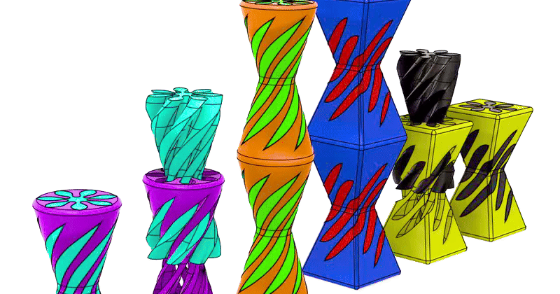 Impossible Passthrough Pyramid and Cone style hourglass (Dubbel Size ...