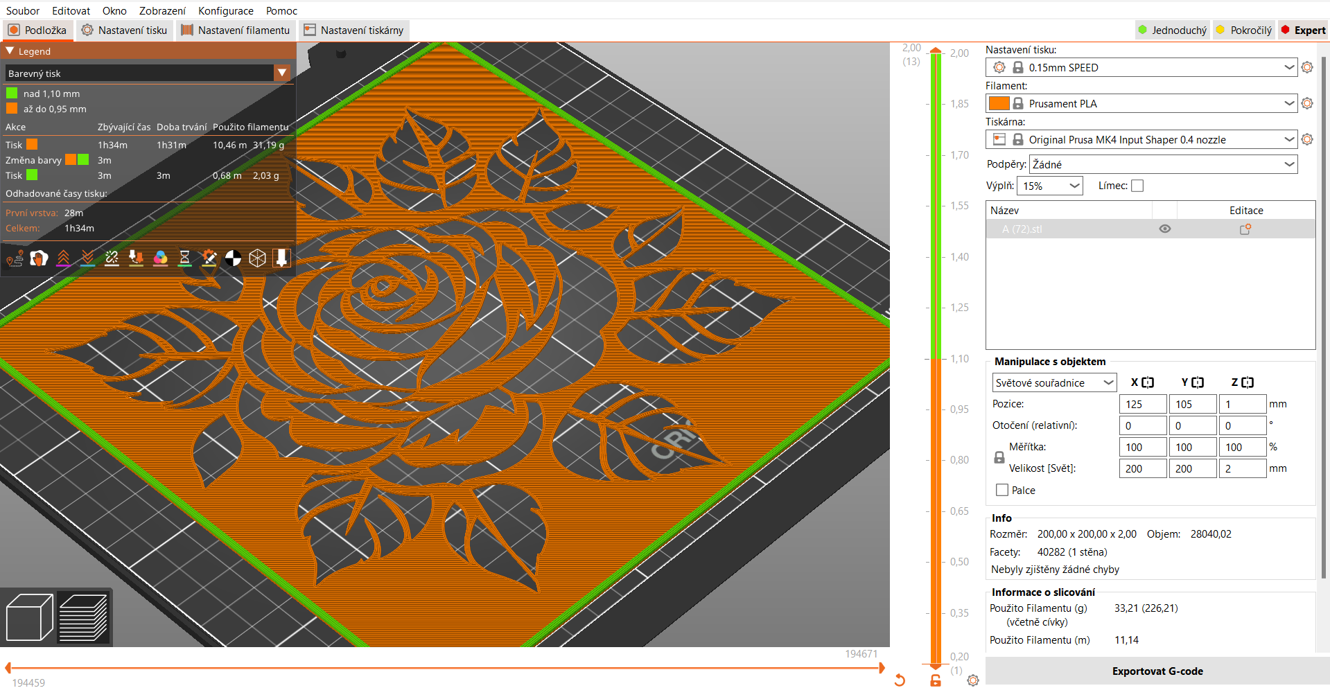 Stencil: Rose 3 by Nina Máčová | Download free STL model | Printables.com