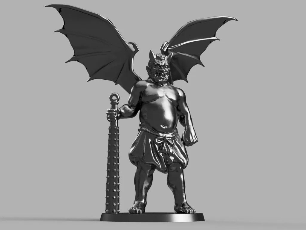 28mm Demon Prince Stand In w/ Wings by Mac Pierce | Download free STL ...