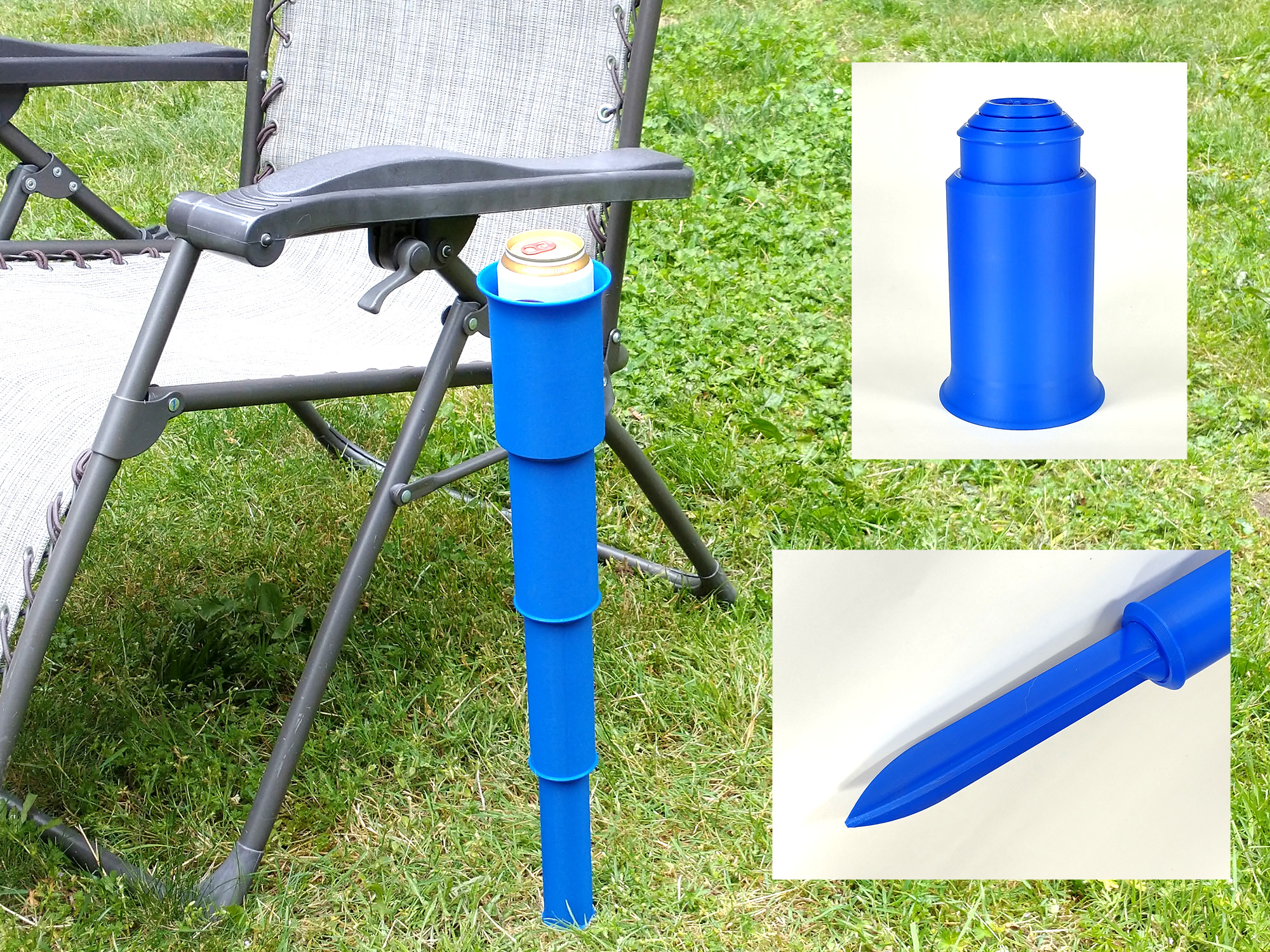 Collapsible Cup Holder Spike (print-in-place) by LoboCNC | Download ...