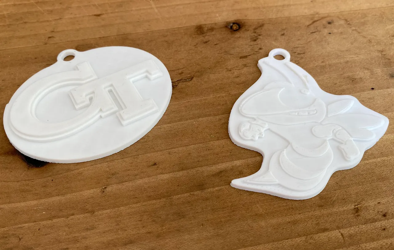 Georgia Tech Keychain/Ornament by ZachS | Download free STL model ...