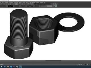 3" Tri Start Nut and Bolt by LIG Computer | Download free STL model ...