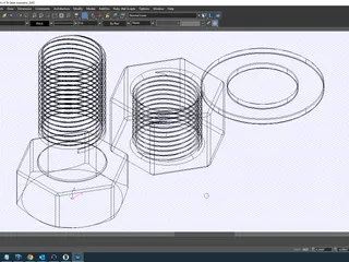 3" Tri Start Nut and Bolt by LIG Computer | Download free STL model ...