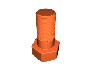 3" Tri Start Nut and Bolt by LIG Computer | Download free STL model ...