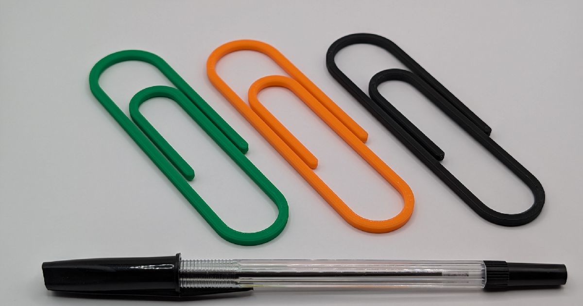 Giant Paperclip - Fast Print by PLAUK | Download free STL model ...
