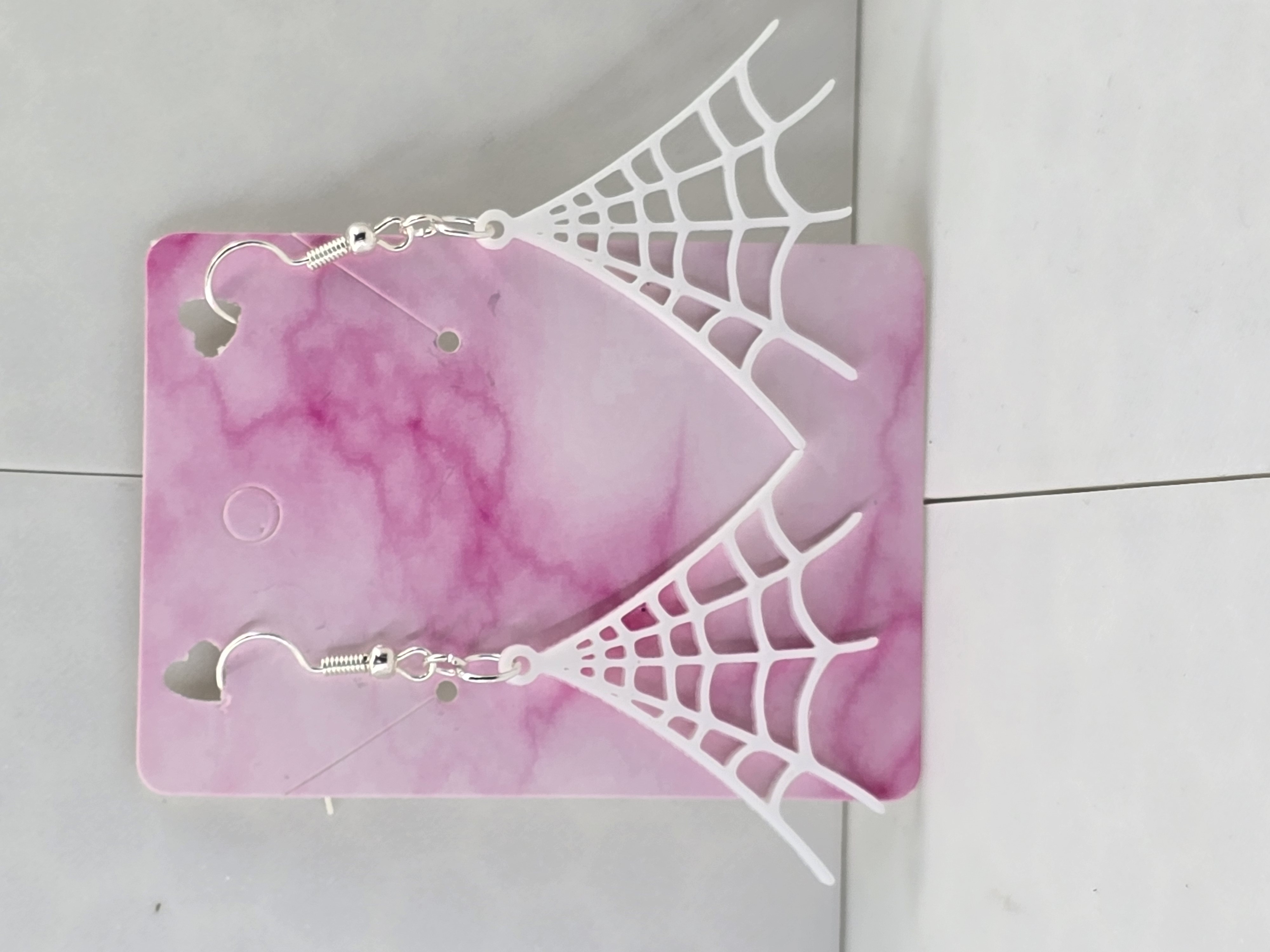Spider Web Earrings By Dohara Download Free Stl Model