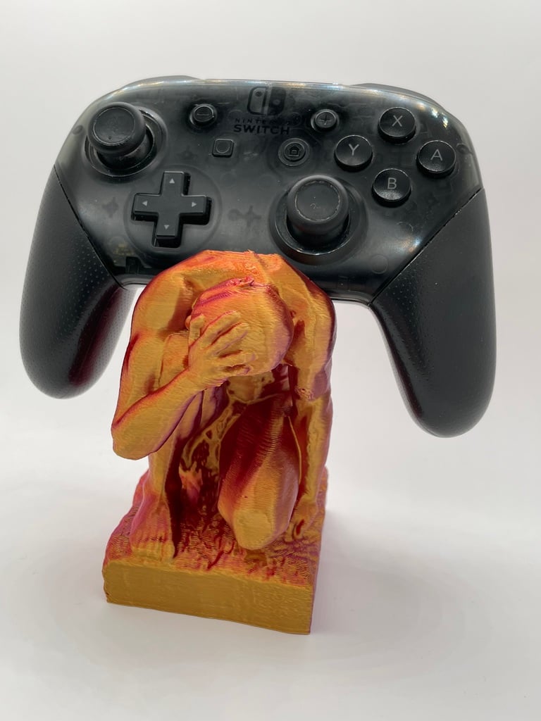 Crouching Man Switch Pro Controller stand by RyGuy Design | Download ...