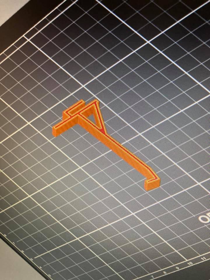 Sound bar pole support by 3DEMS | Download free STL model | Printables.com