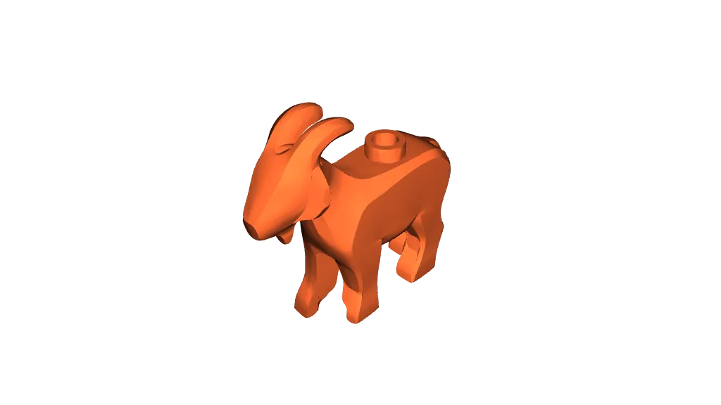 Lego Compatible (95341.dat) Animal Goat by thall72 | Download free STL ...
