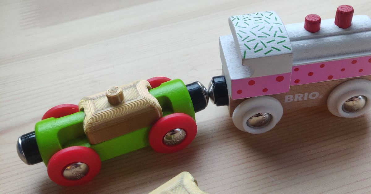 Bluey figurine to Hape train adapter by Az!1one | Download free STL ...