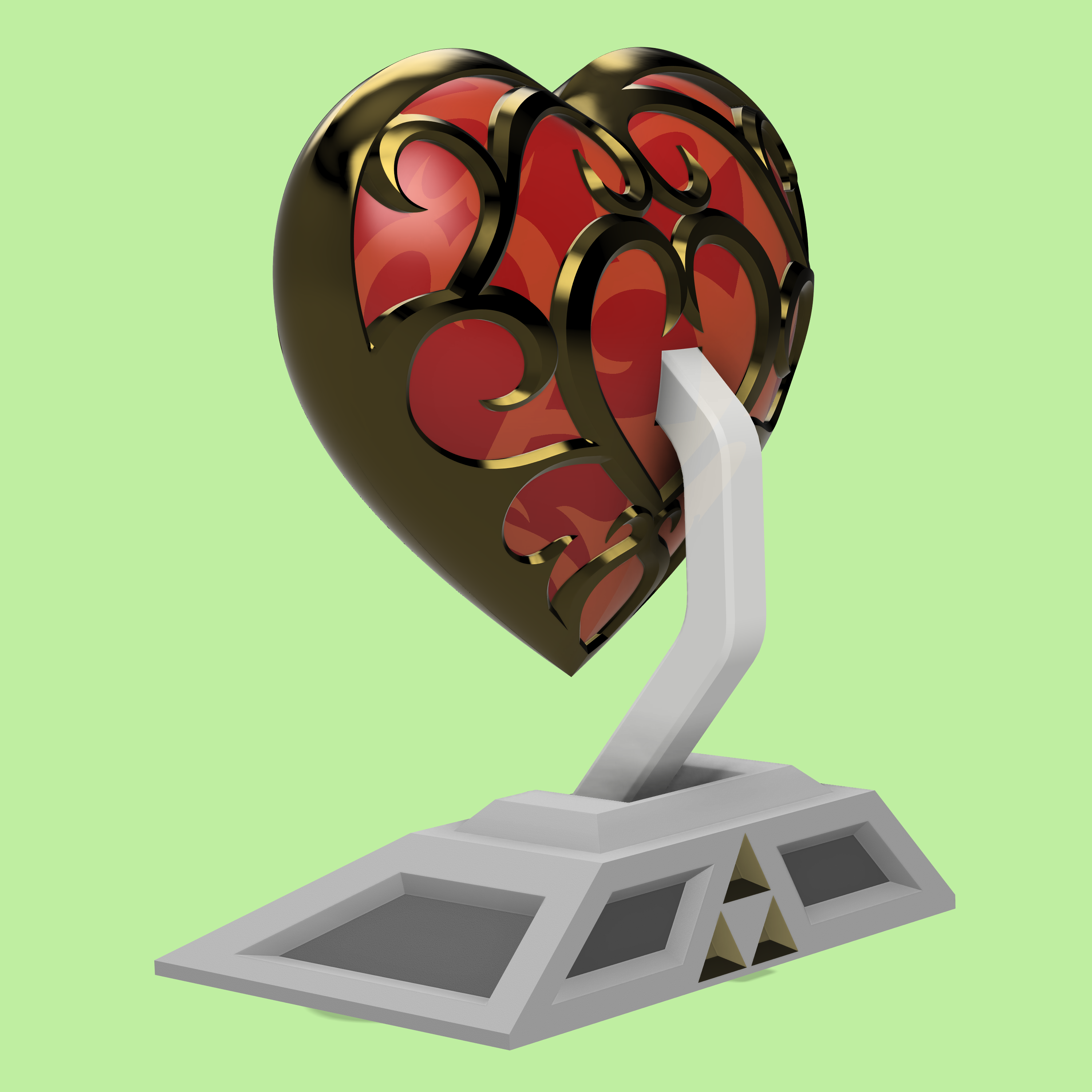 Legend Of Zelda Heart Container by CrimsonEidolon | Download free STL ...