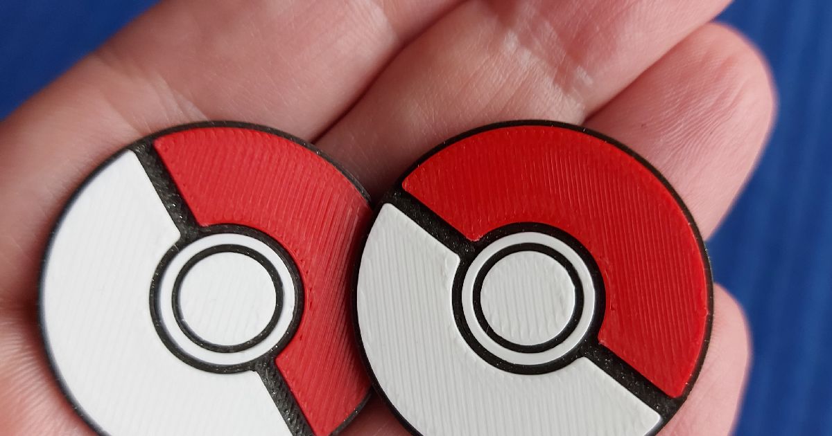 Pokeball token by SonjaSelena | Download free STL model | Printables.com