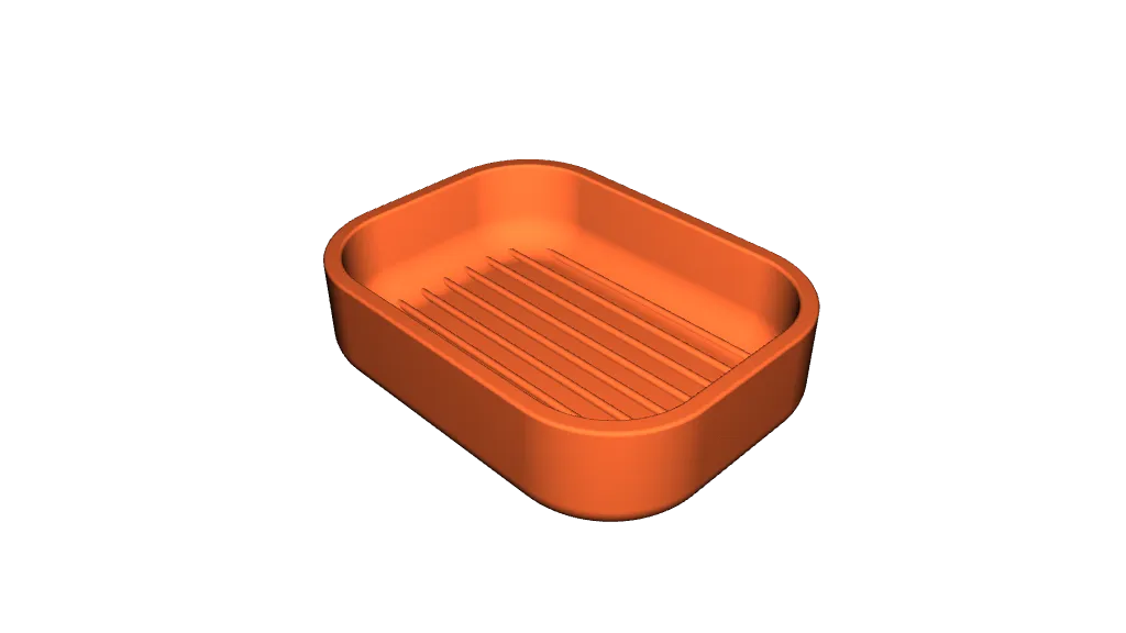Modern Ribbed Key Tray by Deltaprints | Download free STL model ...