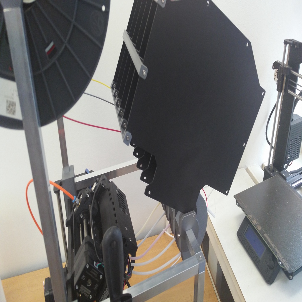 Prusa i3 MK3 MMU2 filament holder and buffer (top load) by Jakub Geyer ...