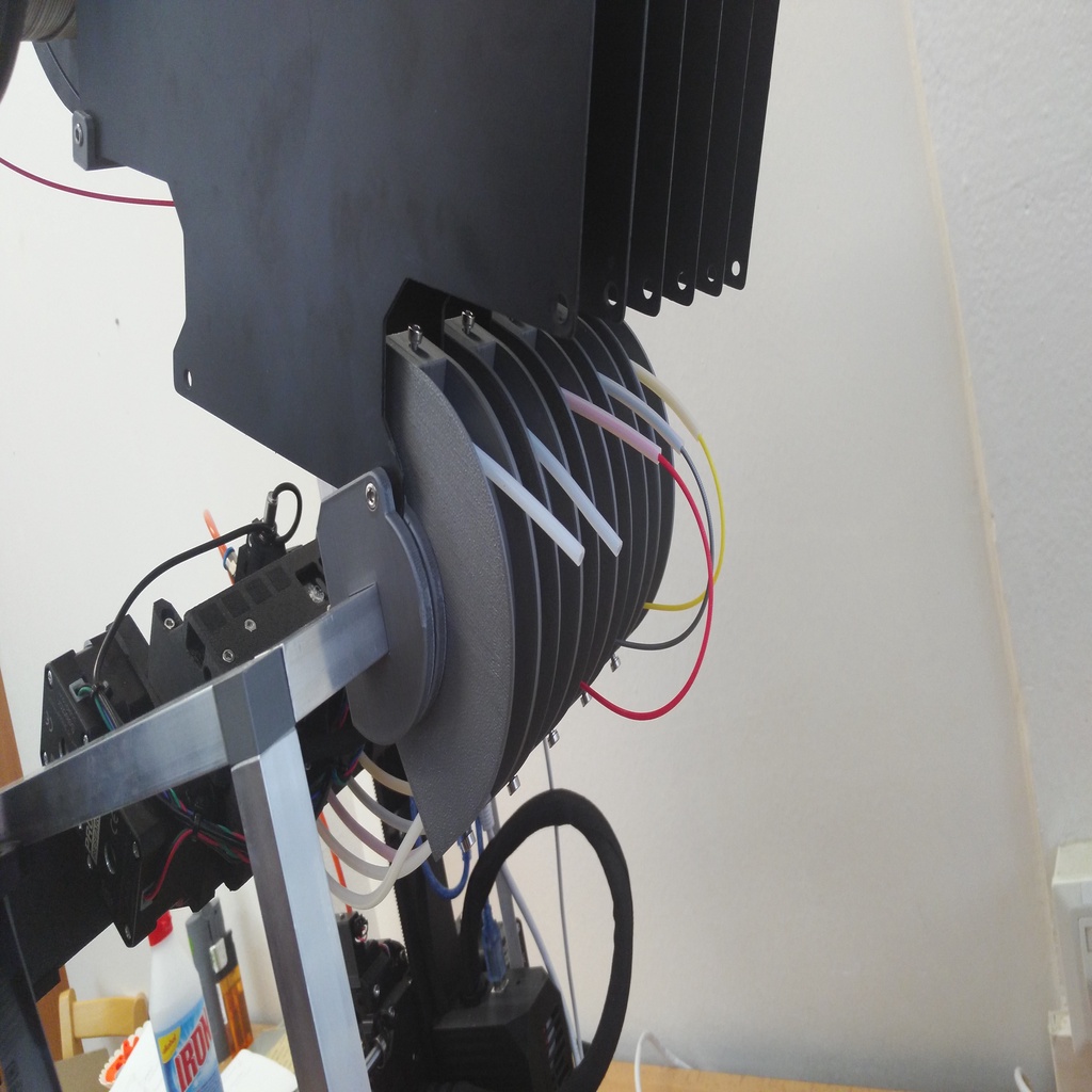 Prusa i3 MK3 MMU2 filament holder and buffer (top load) by Jakub Geyer ...
