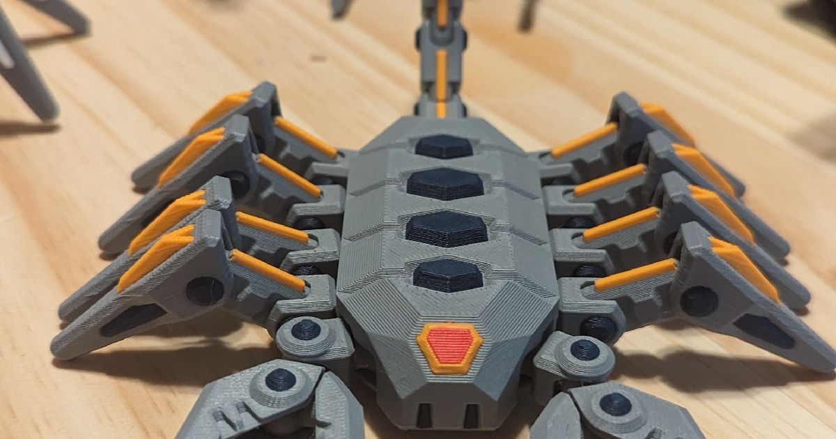 Scorpion robot by George | Download free STL model | Printables.com