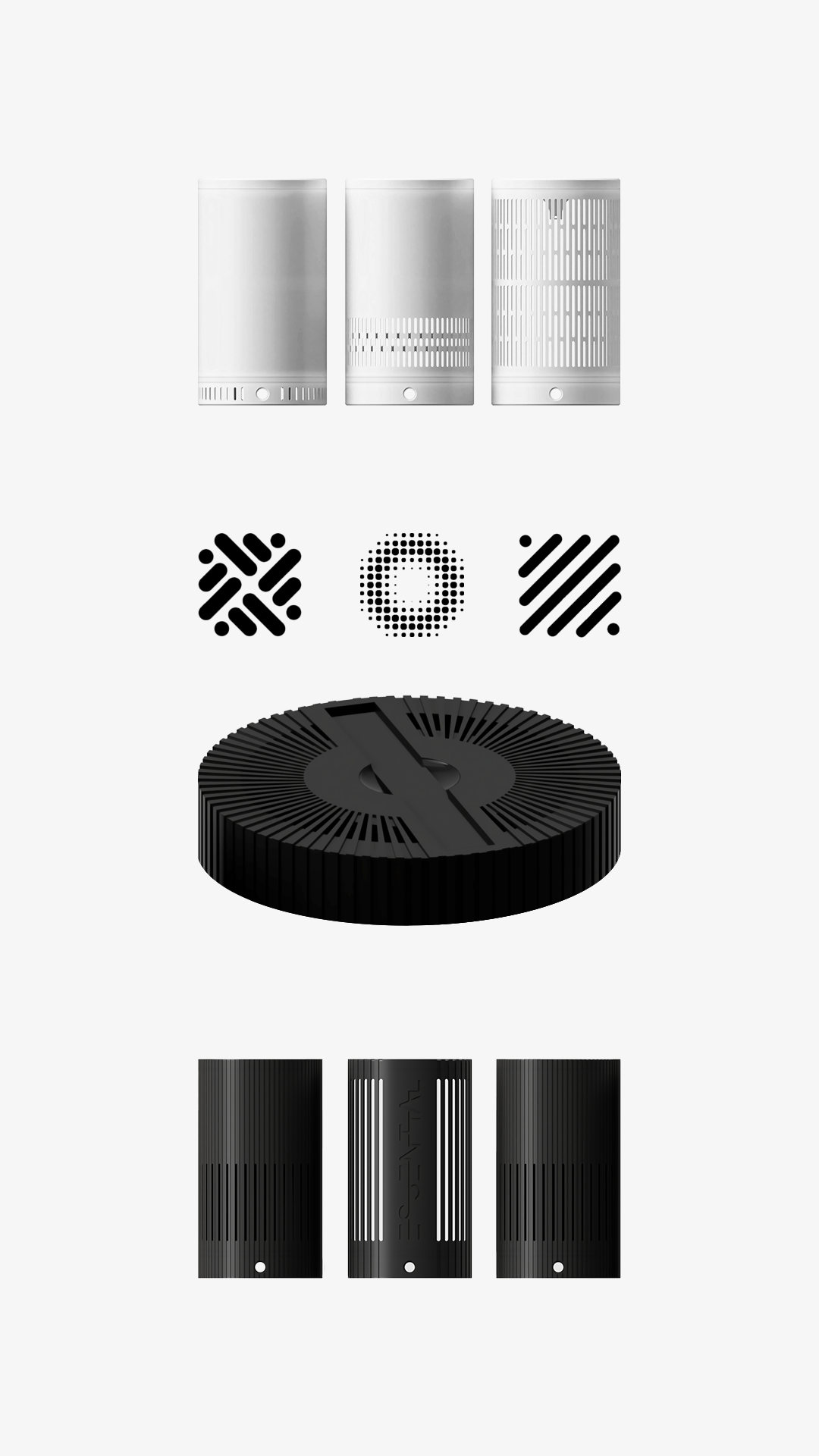 ESS1 - 3d printed cylindrical Mini ITX case by ESSENTIALdsgn | Download ...