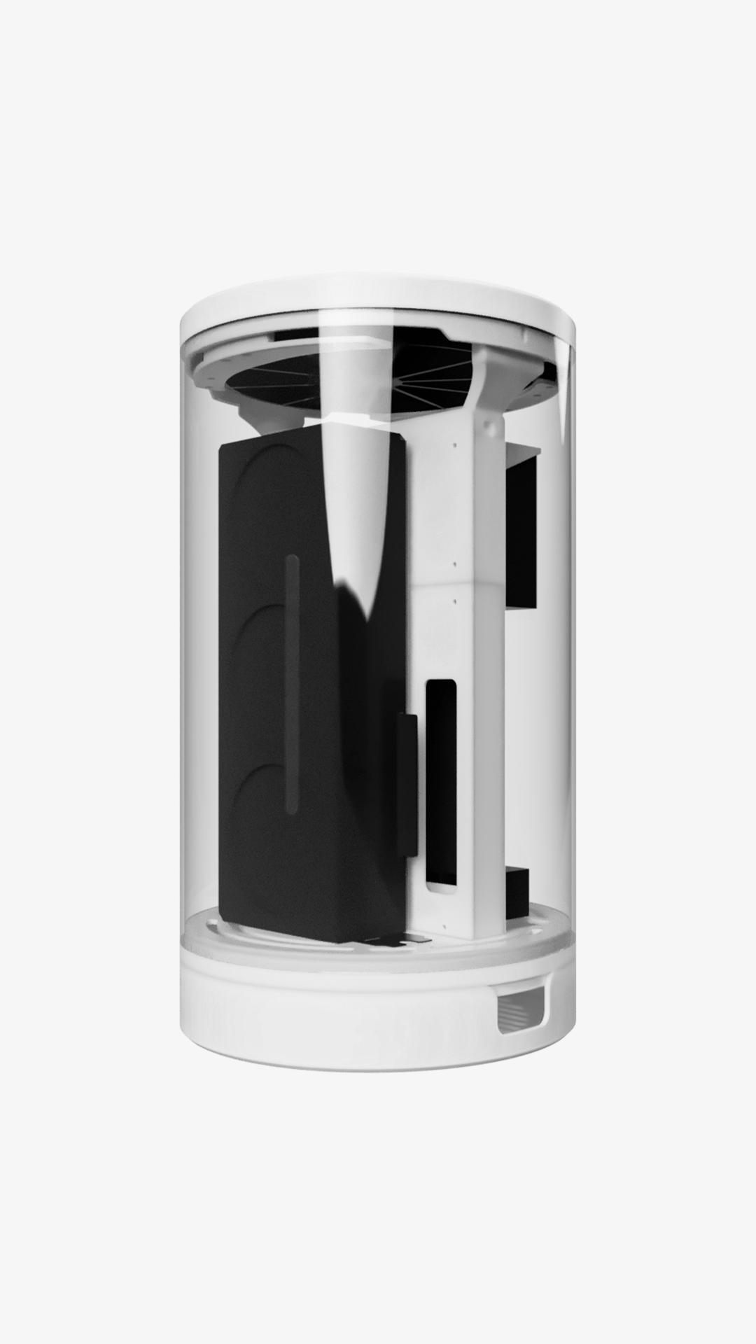 ESS1 - 3d printed cylindrical Mini ITX case by ESSENTIALdsgn | Download ...