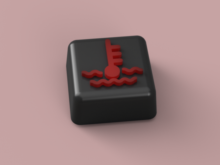 Temperature Symbol Keycap by Gno | Download free STL model | Printables.com