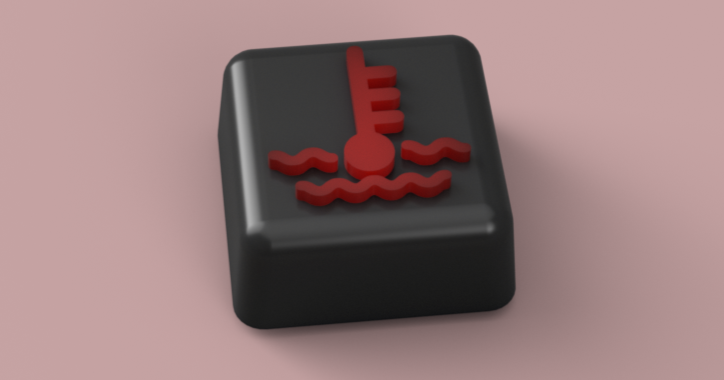 Temperature Symbol Keycap by Gno | Download free STL model | Printables.com