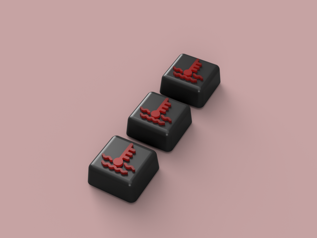 Temperature Symbol Keycap by Gno | Download free STL model | Printables.com
