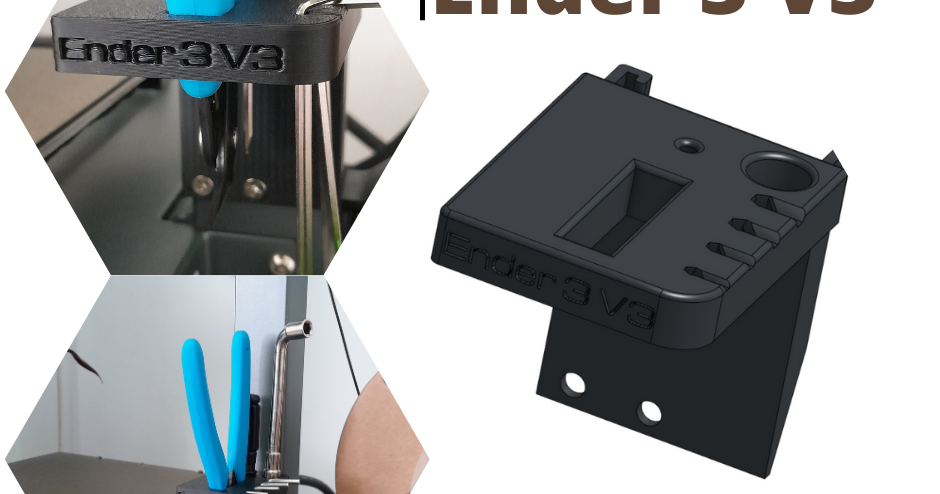 Ender 3 V3 ( core xz ) Tool holder V2 Now much better by PrintCraft ...