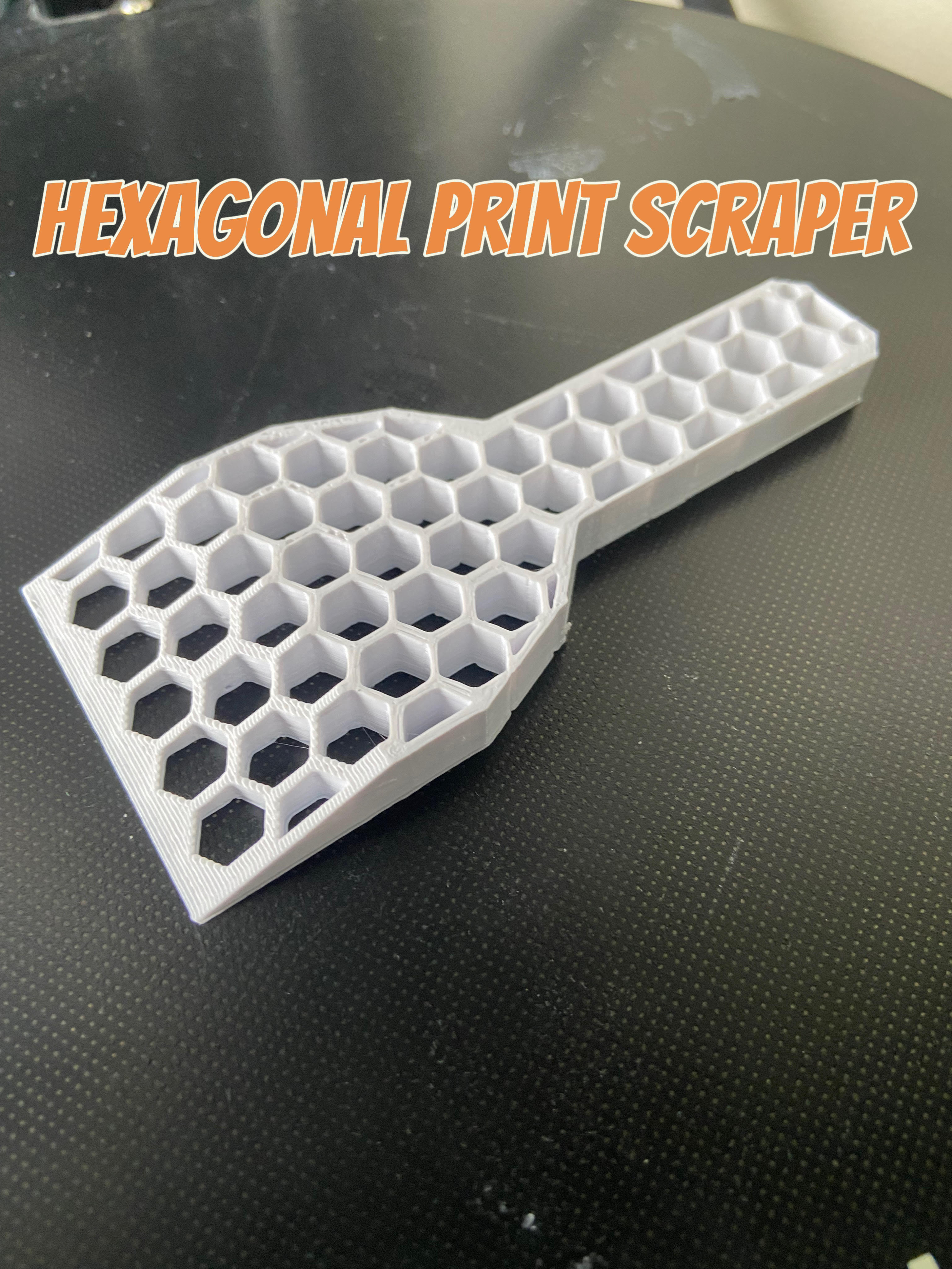 Hexagonal Print Scraper by Josh3dPrints | Download free STL model ...