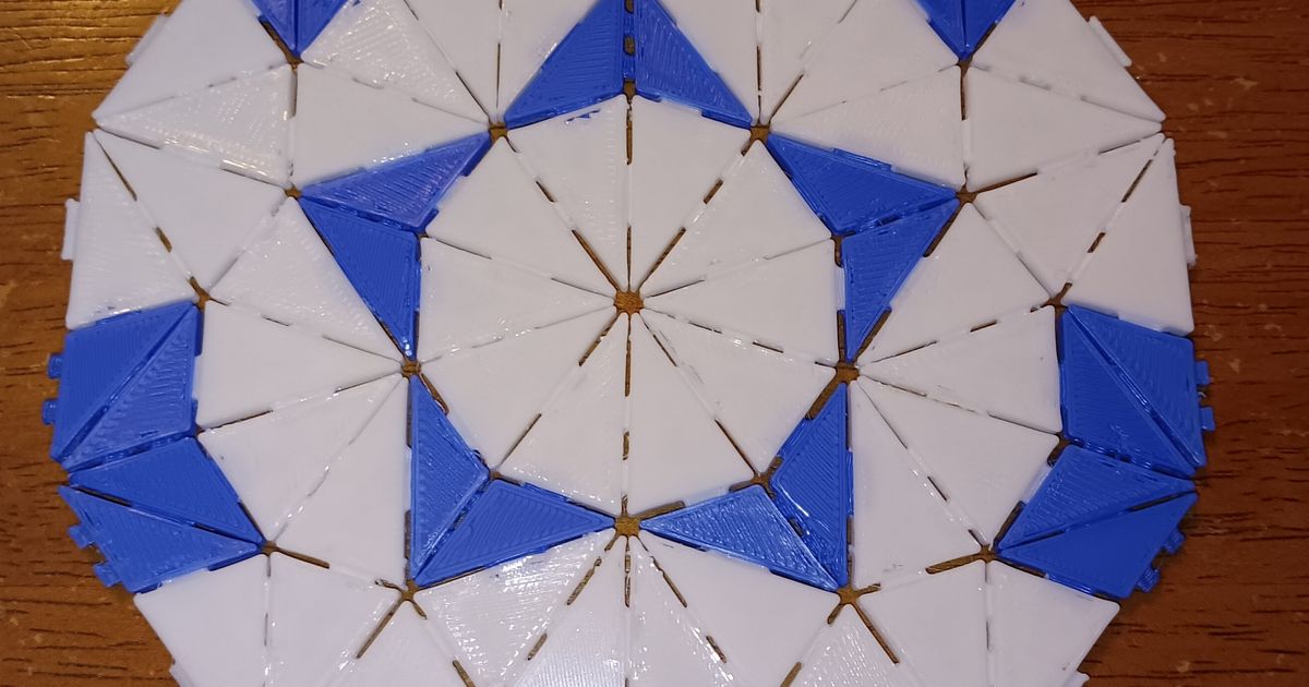 Penrose tiling based on flippable triangles with hidden tabs by Paul ...