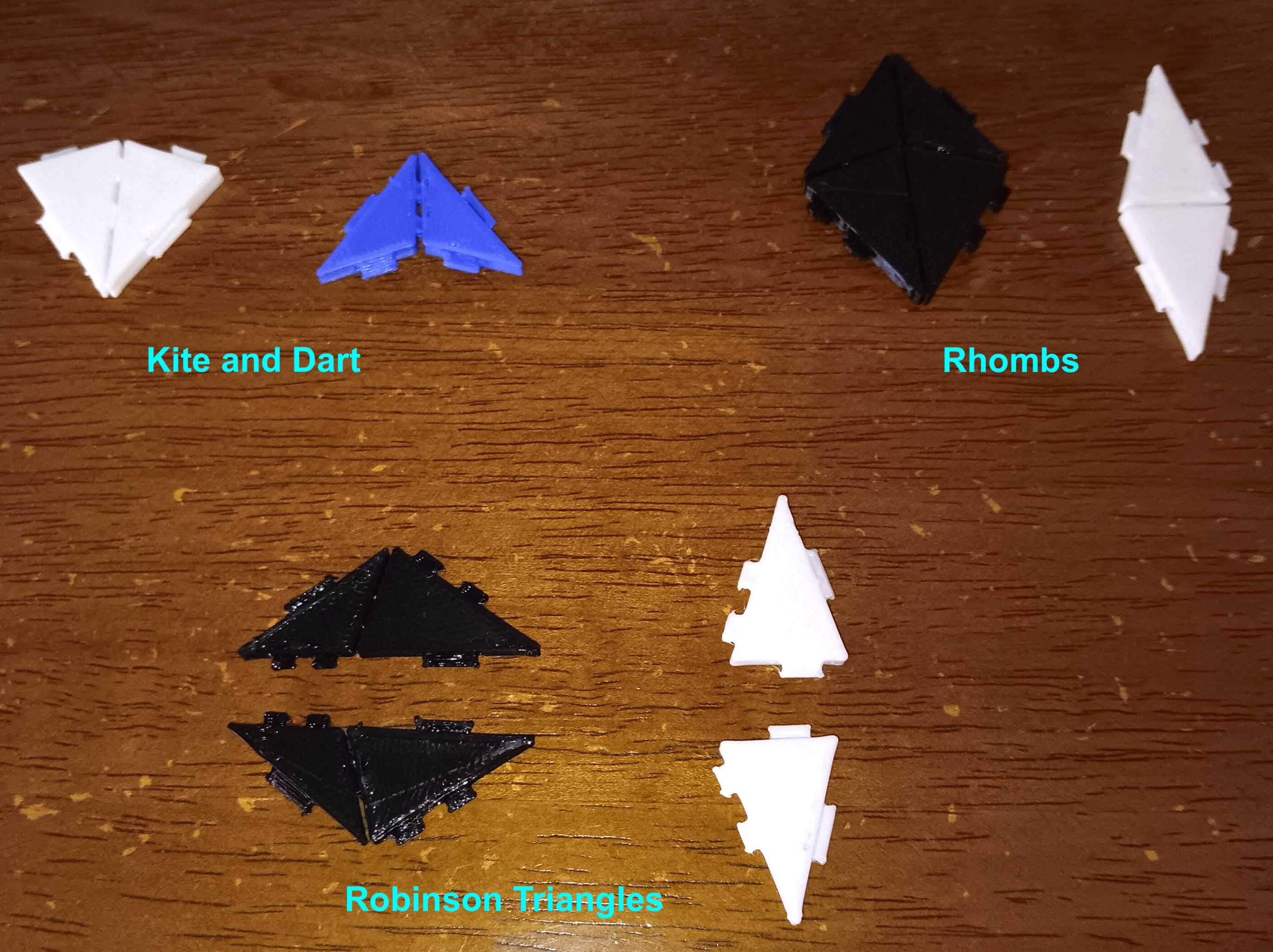 Penrose tiling based on flippable triangles with hidden tabs by Paul ...