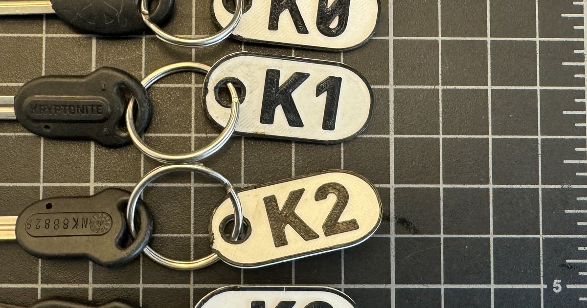 Keyfob for Kryptonite lock by Timothy Prestero | Download free STL ...