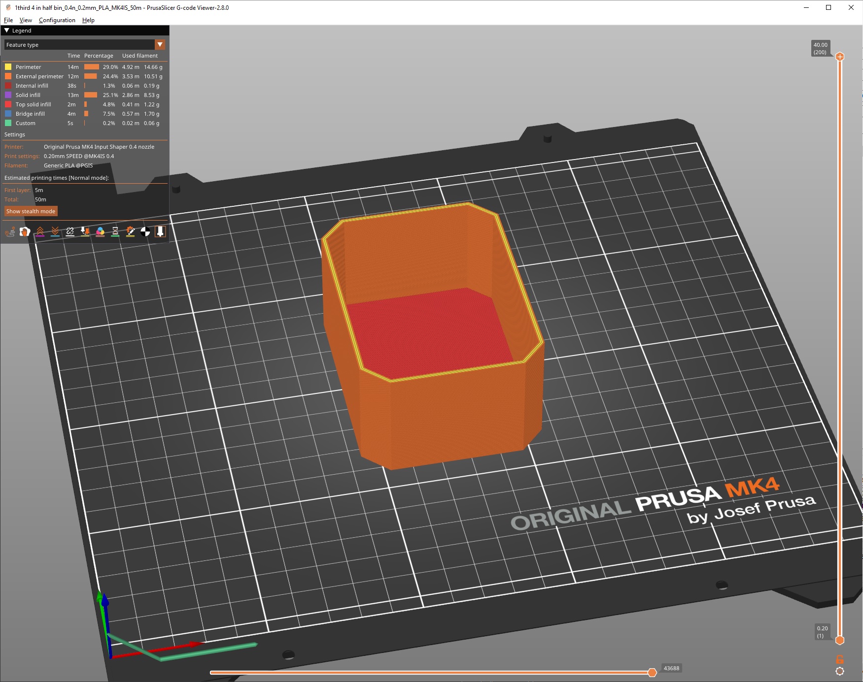 Milwaukee Packout 8 inch container 1 third half height bin by Kloeless ...