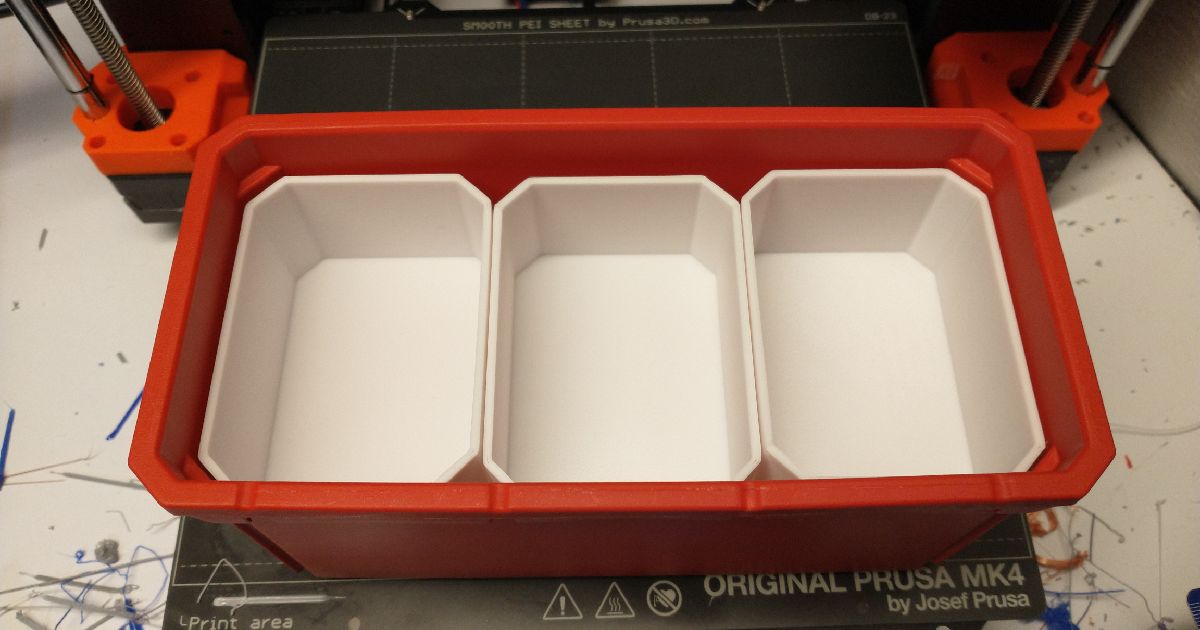 Milwaukee Packout 8 inch container 1 third half height bin by Kloeless ...