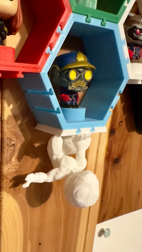 Upside Down Spider-Man Hex Shelf by EriS19 | Download free STL model ...