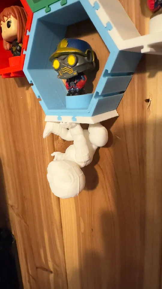 Upside Down Spider-Man Hex Shelf by EriS19 | Download free STL model ...