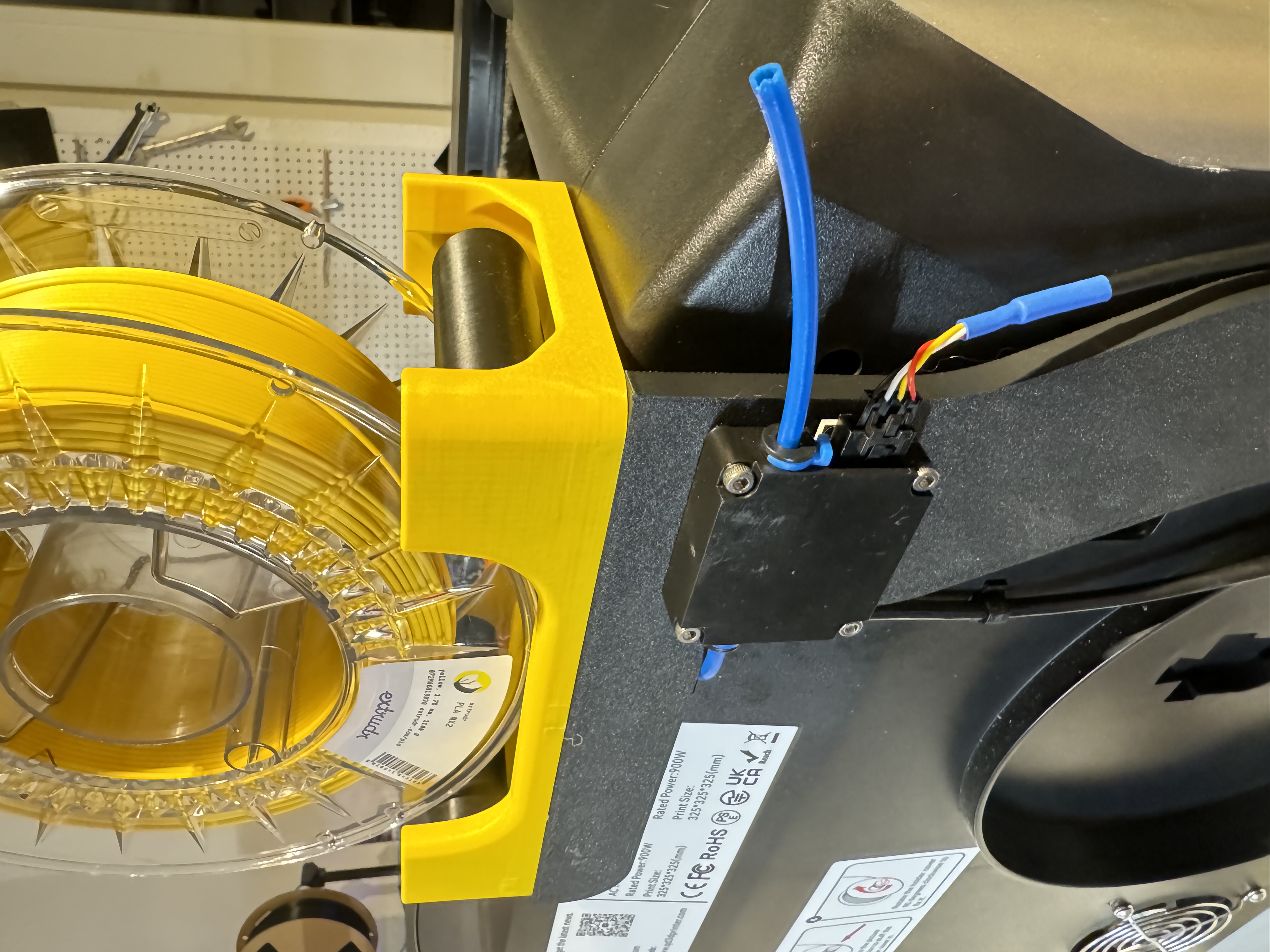 QIDI X-Max 3 top mounted spoolholder with runout sensor relocation by ...