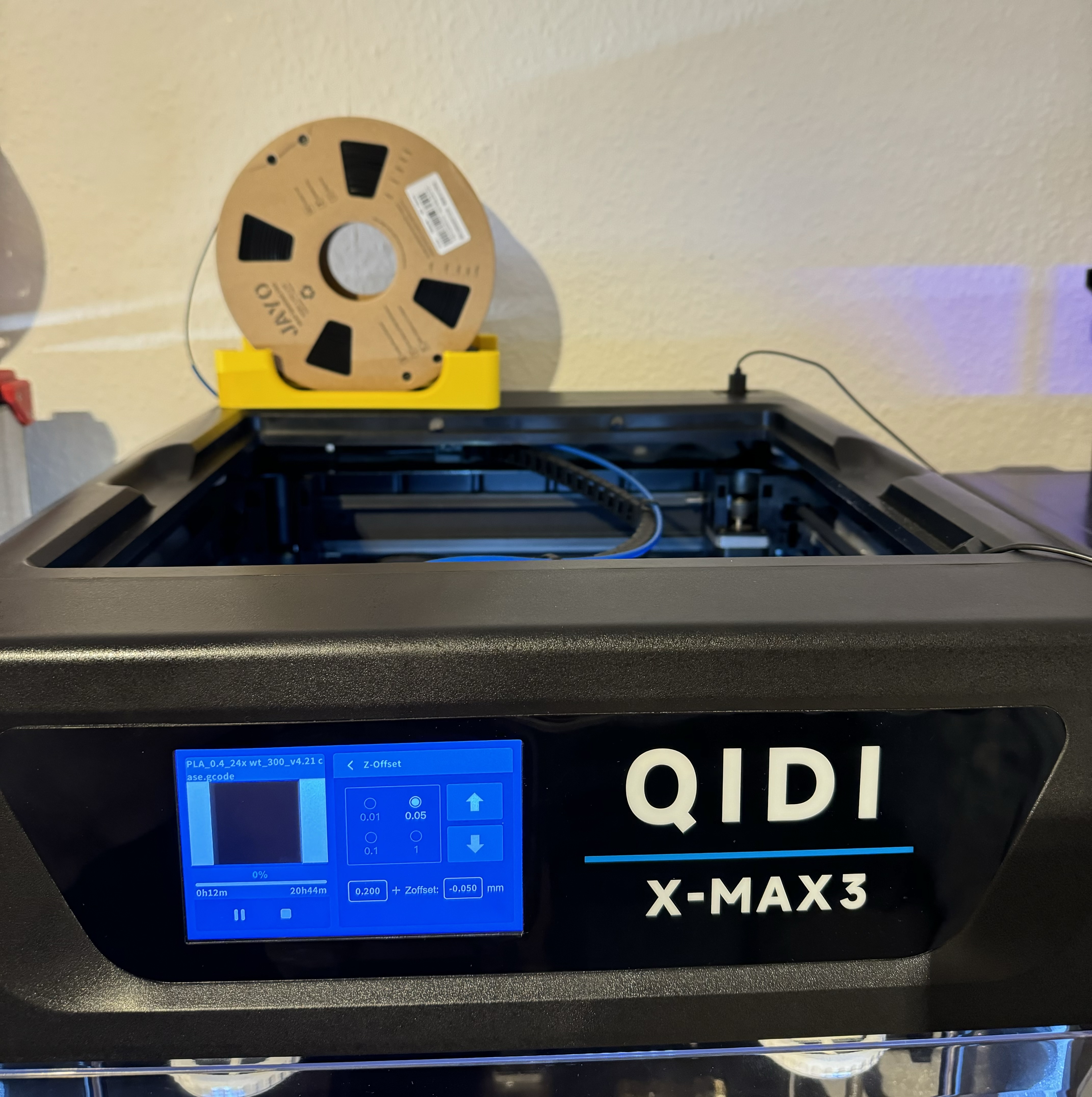 QIDI X-Max 3 top mounted spoolholder with runout sensor relocation by ...