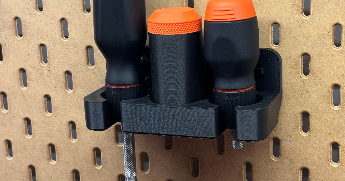 Dual LTT Screwdriver and Bit Case Holder for SKADIS by SherlockWatson ...