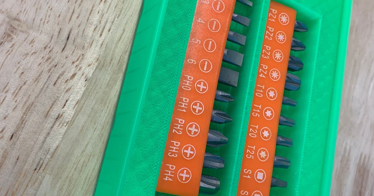 Gridfinity hex bit holder by jdlaci | Download free STL model | Printables.com