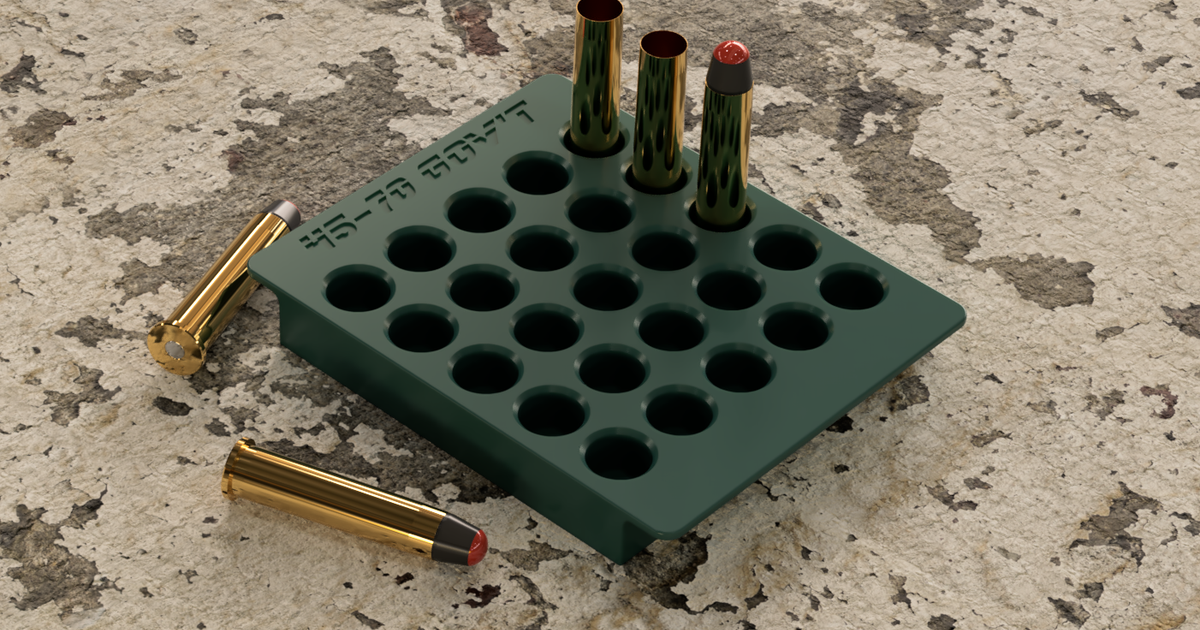 Reloading Tray for 45-70 Government Cartridges by Na TW | Download free ...