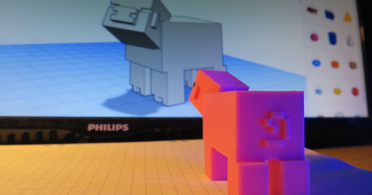 Minecraft Pig by porconocco | Download free STL model | Printables.com