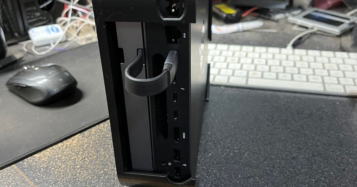 Mac Mini with Dock Hanging Mount Bracket by bmccarthy321 | Download ...