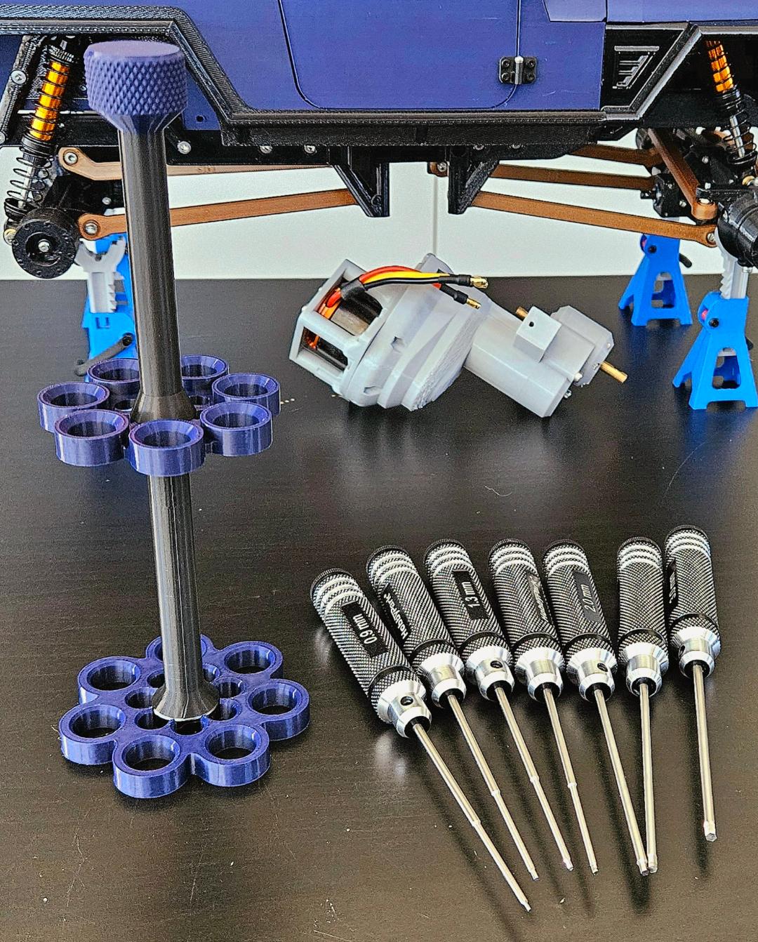 Rotating 7 Hex Driver Stand by Friduwulf | Download free STL model ...