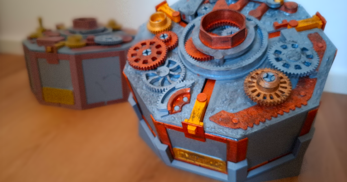 Steampunk Filament Vault | Storage box by EmGi | Download free STL ...