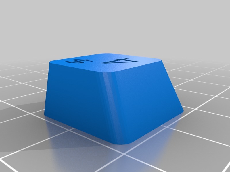 Glyphed cherry mx keycap by Devolve | Download free STL model ...