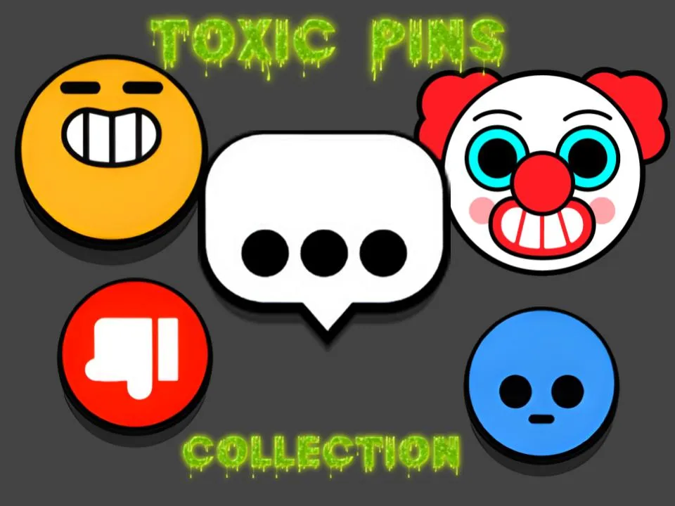 Brawl Stars Toxic Pin Collection by GoatGamez | Download free STL model ...
