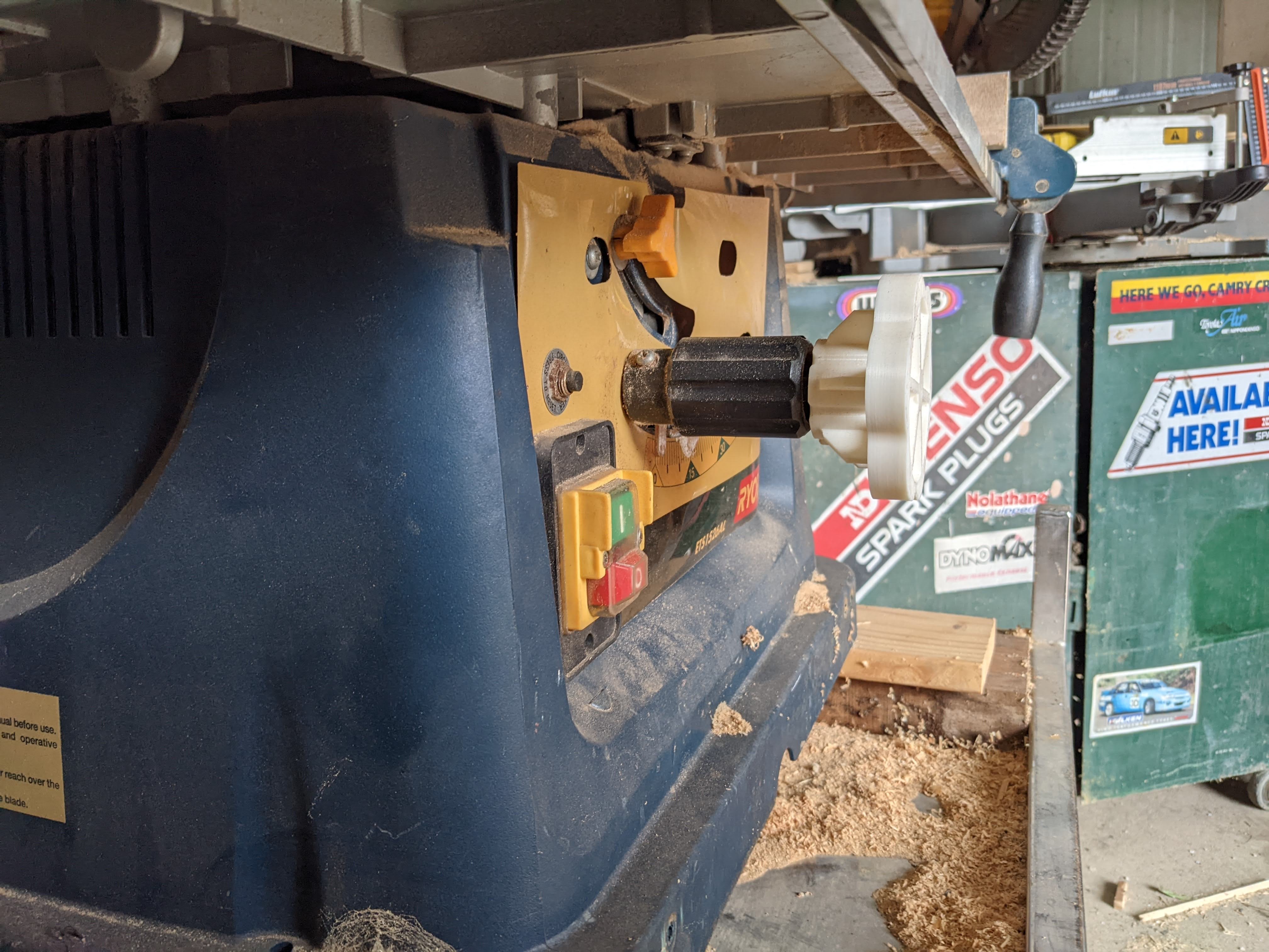 Turning Handle for Table Saw by camdotcam | Download free STL model ...